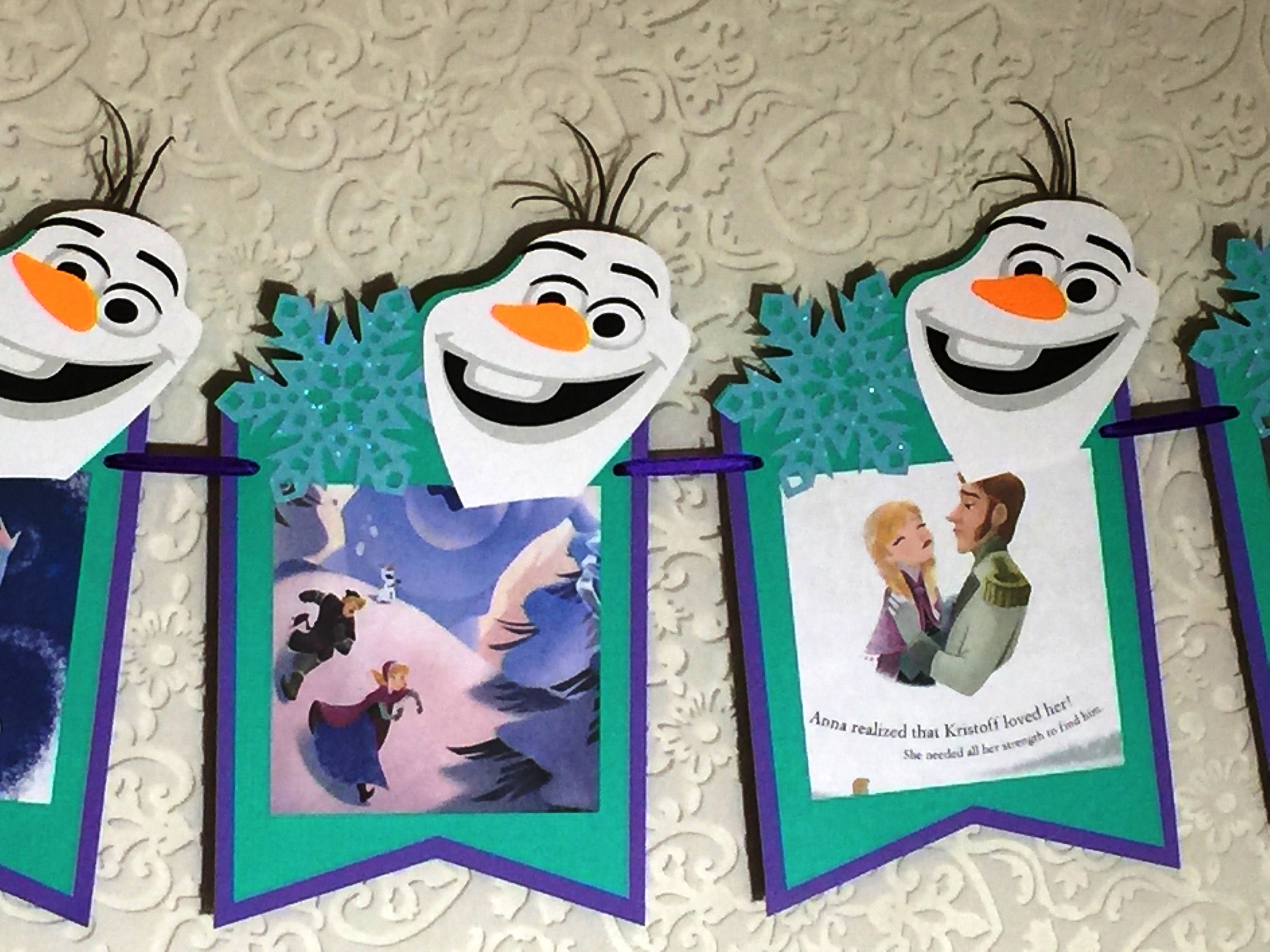 Disney's FROZEN Designer Banner ~ Elsa Anna Olaf Kristoff~ Colorful ...