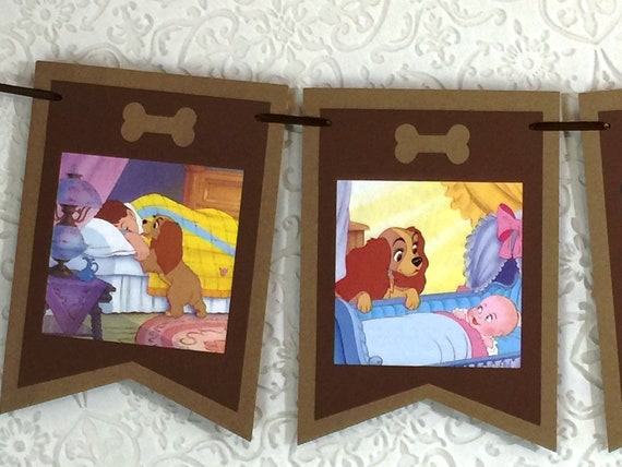 Disney's LADY and TRAMP Designer Banner Golden Book | Etsy
