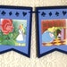 Disney's ALICE IN WONDERLAND Designer Banner Golden Book Colorful Story ...