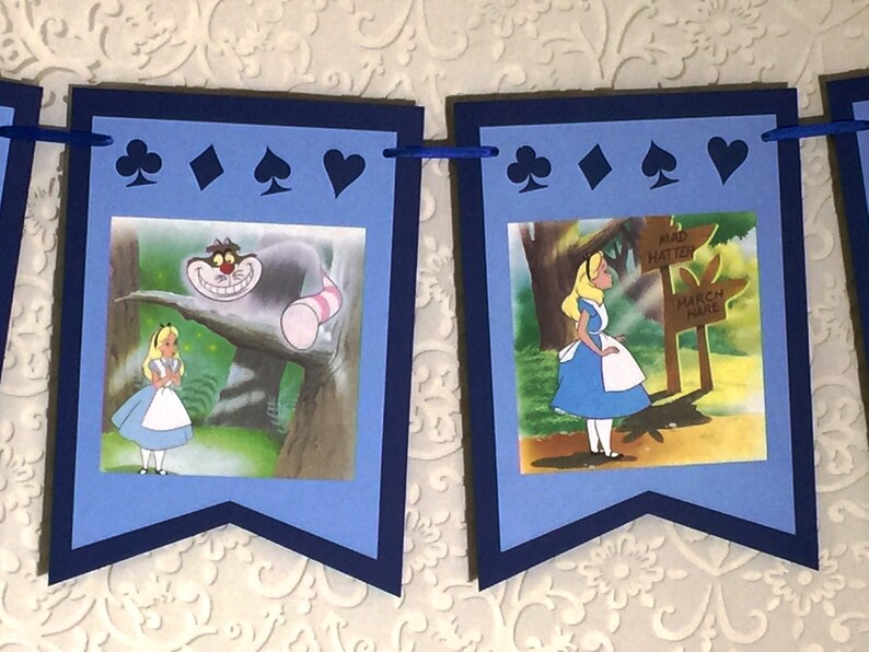 Disney's ALICE IN WONDERLAND Designer Banner ~ Golden Book ~ Colorful ...