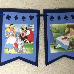 Disney's ALICE IN WONDERLAND Designer Banner ~ Golden Book ~ Colorful ...