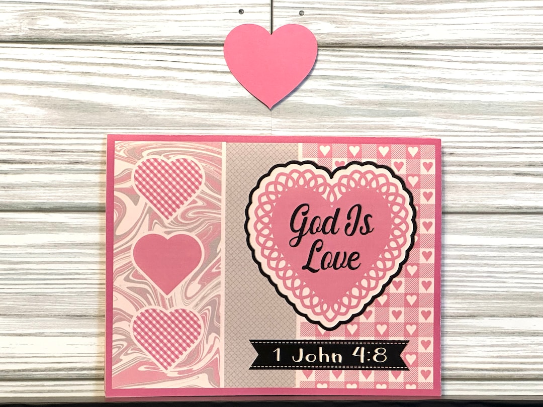 VALENTINE'S DAY Card God is LOVE With Inscription High-quality ...