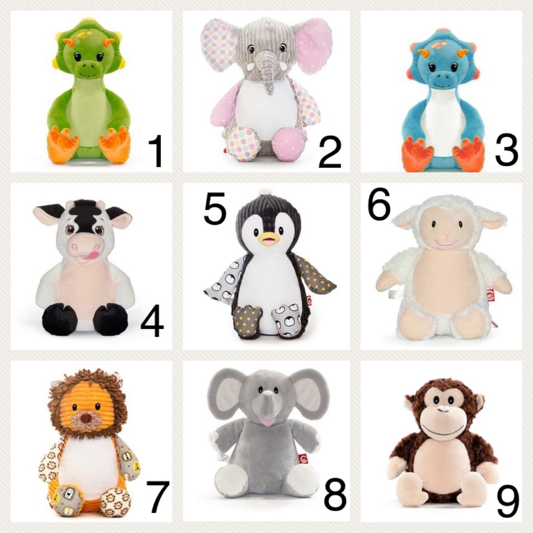 CUSTOM Personalized Embroidered Plush ANY NAME - Etsy