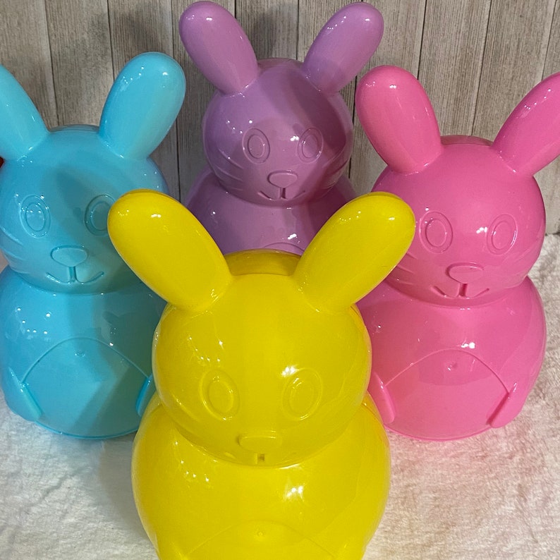 CUSTOM Personalized 10 Inch Plastic Fillable Easter Bunny - Etsy