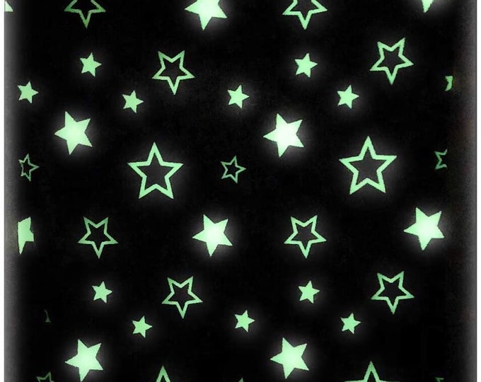 Glow-in-the-dark Custom Embroidered Grey or Navy STARS With Star ...
