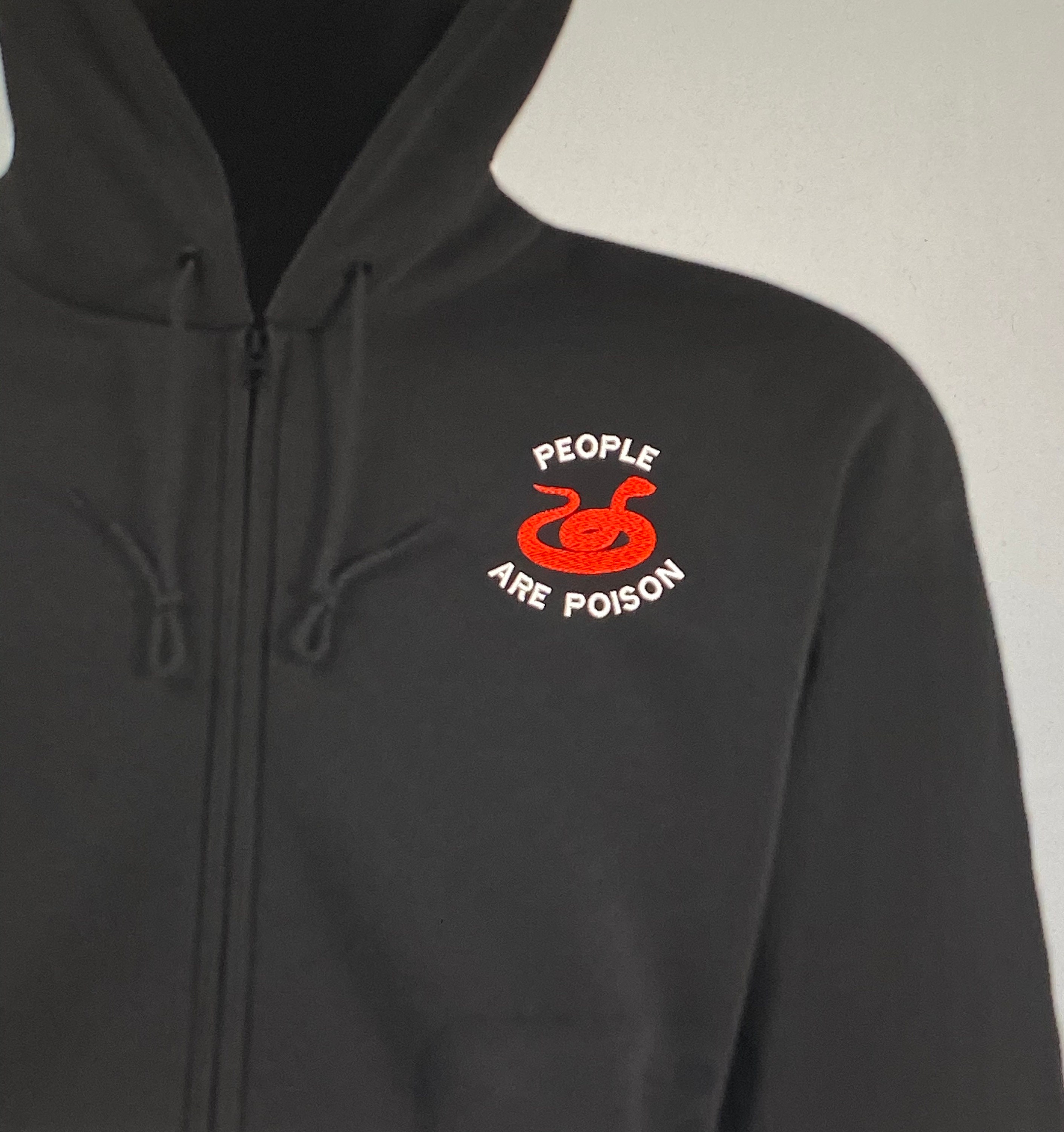 CUSTOM Embroidered Black People Are Poison Hoodie With Snake | Etsy
