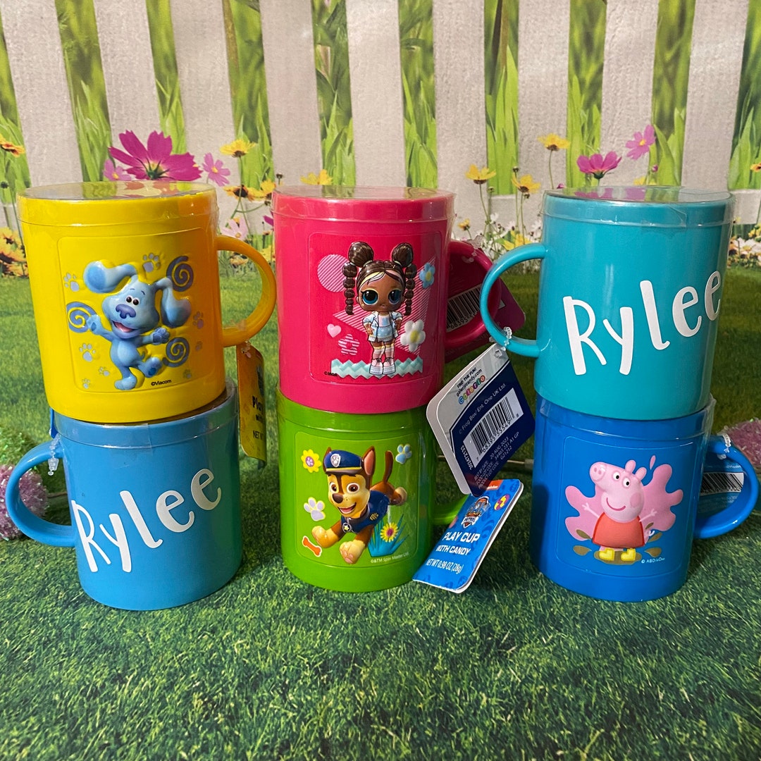 CUSTOM Personalized Plastic Character Mug Cup ANY NAME - Etsy