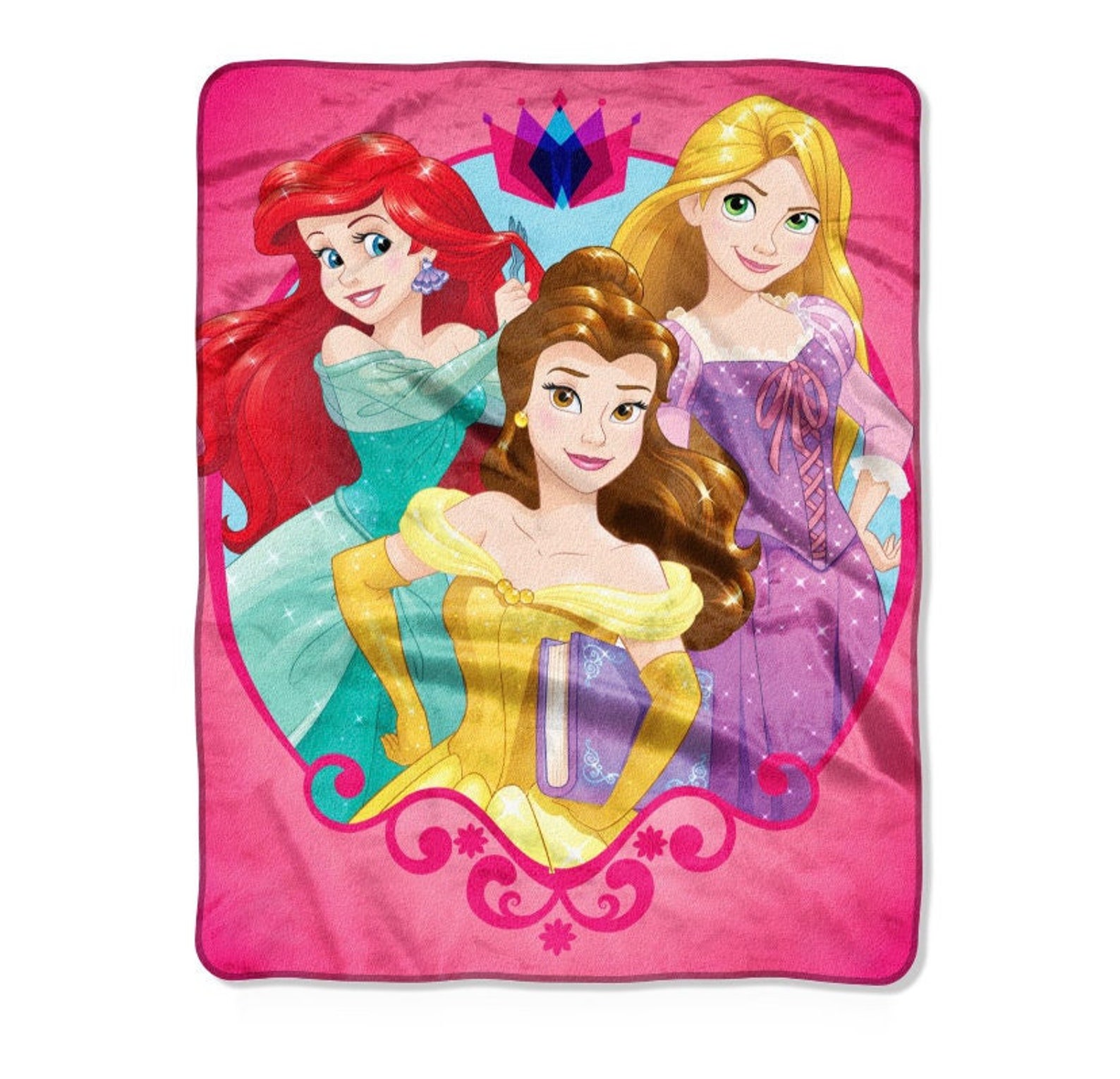 Custom Embroidered Plush Princess Throw Blanket ANY NAME - Etsy
