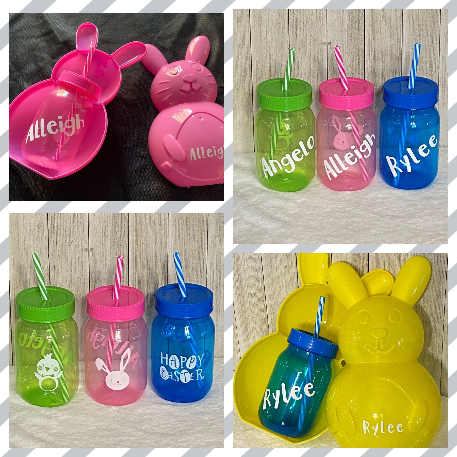 CUSTOM Personalized 6 Inch Plush Peeps Easter Bunny Bunnies | Etsy