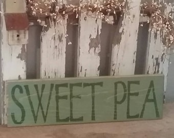 Sweet Pea Sign | Etsy