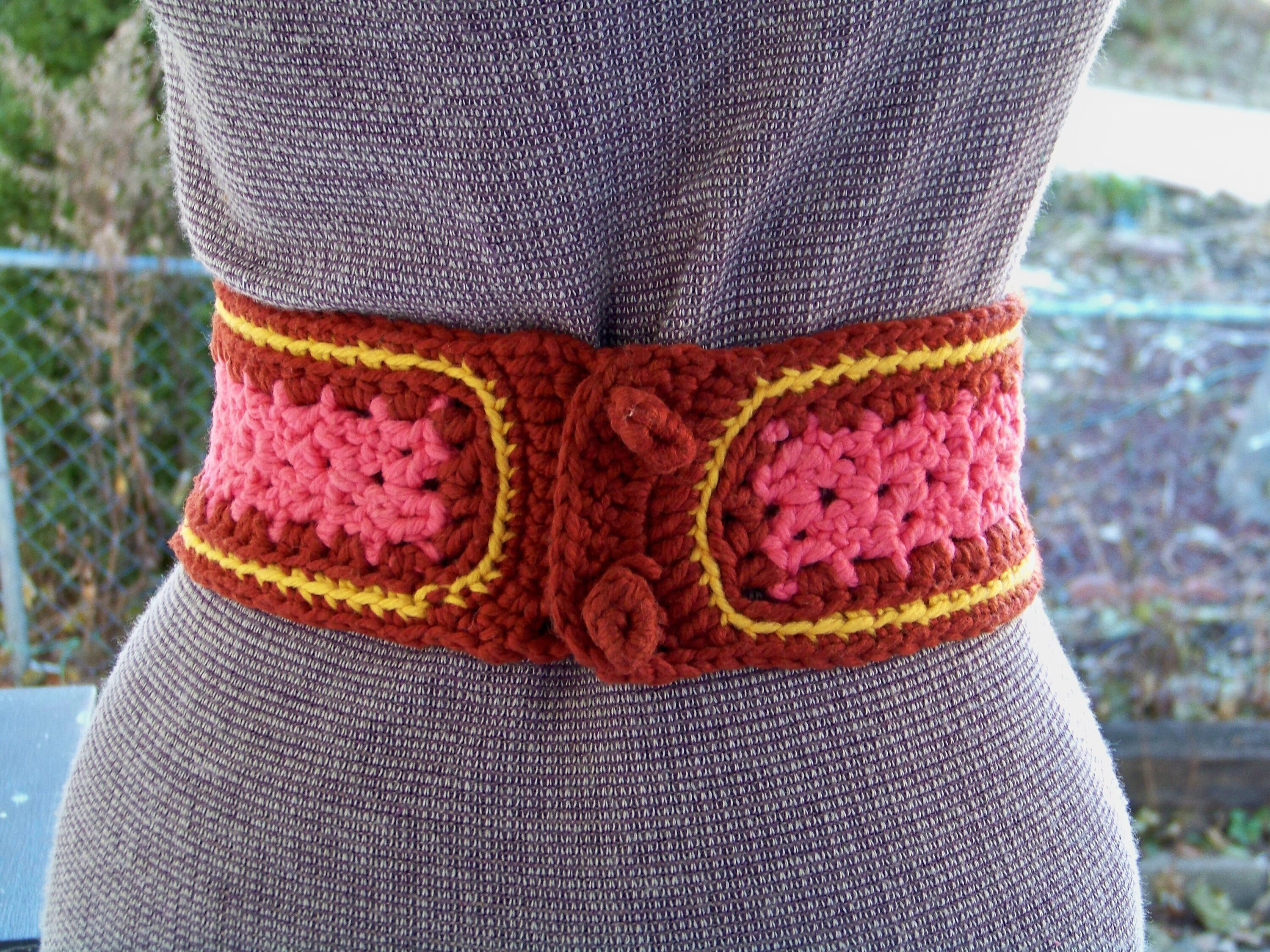 Vintage 1970s Mod Crocheted Yarn Belt Retro Bohemian - Etsy