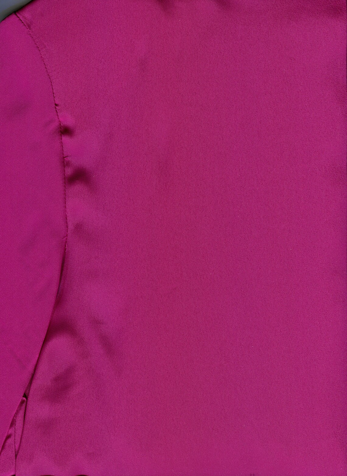 1980s Dark Magenta Silk-like Shell Vintage Retro - Etsy