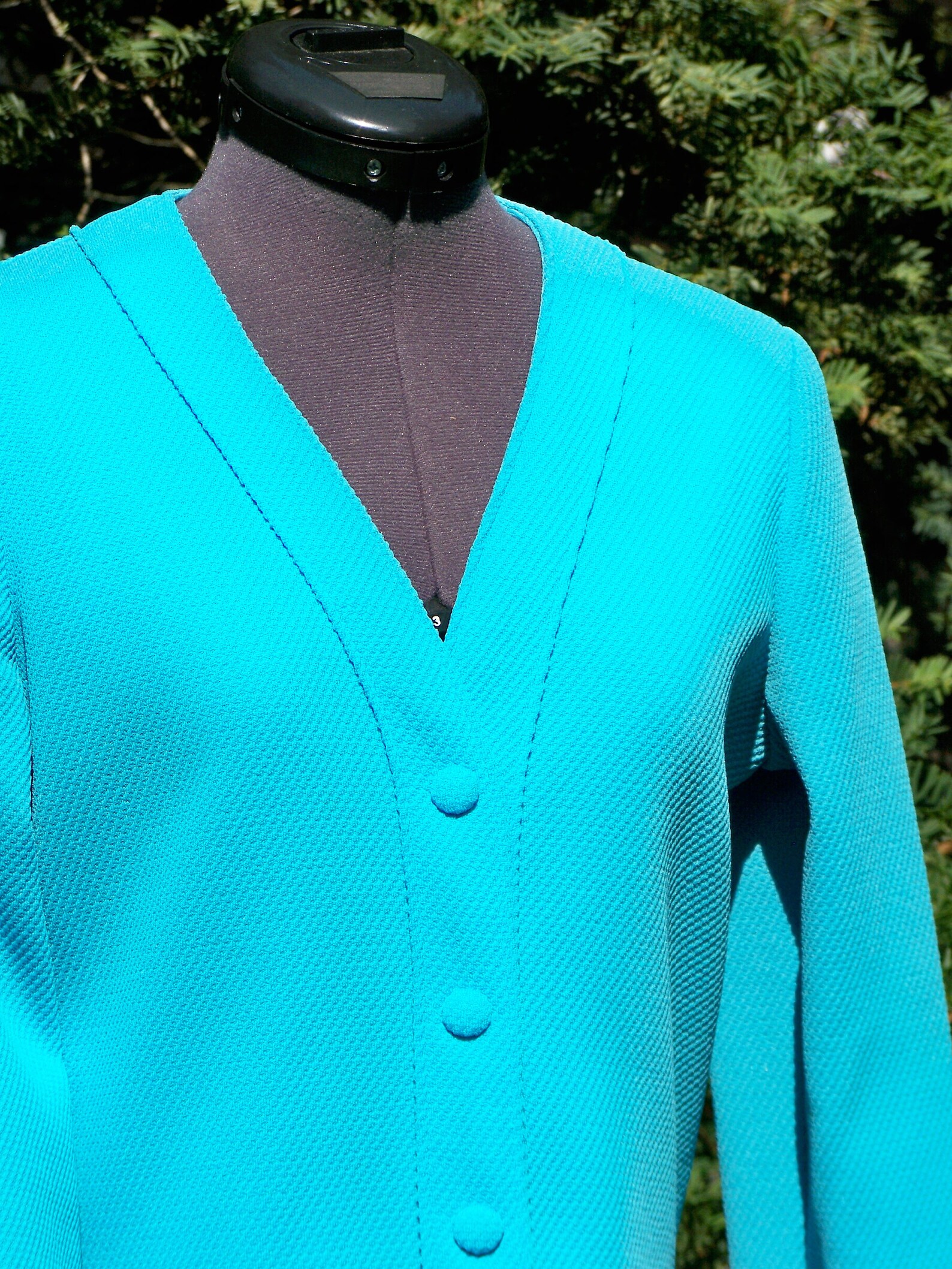 Vintage 1970s Light Turquoise Double-knit Coat Dress Mod Retro Custom ...