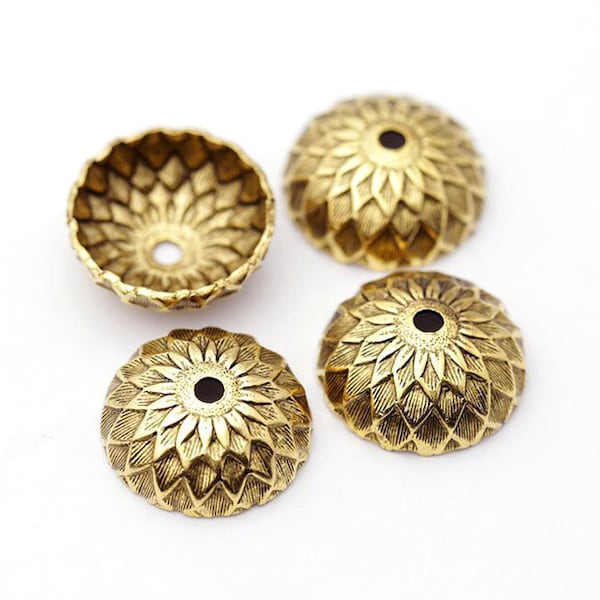 Large Bead Caps - Etsy