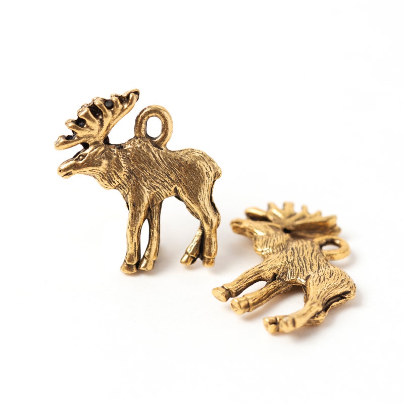 Moose Charm - Etsy