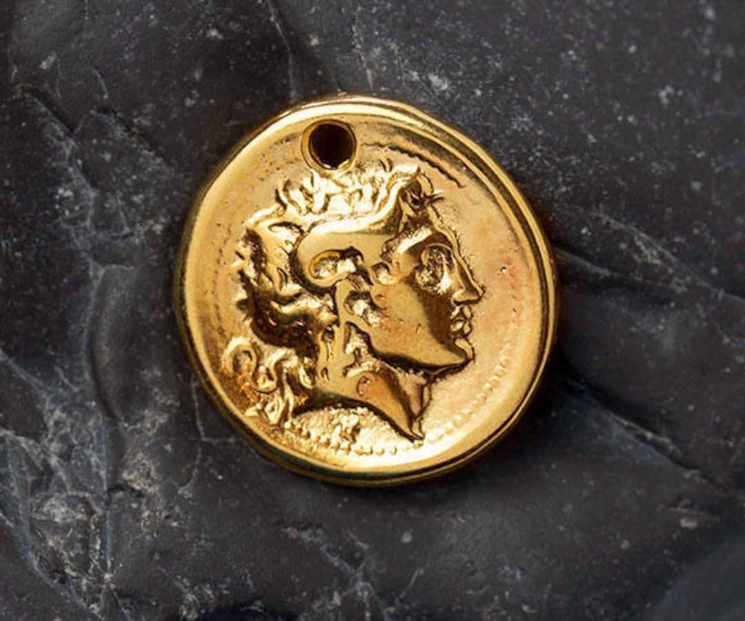 Alexander the Great Gold Coin, Alexander the Great Pendant, Replica ...