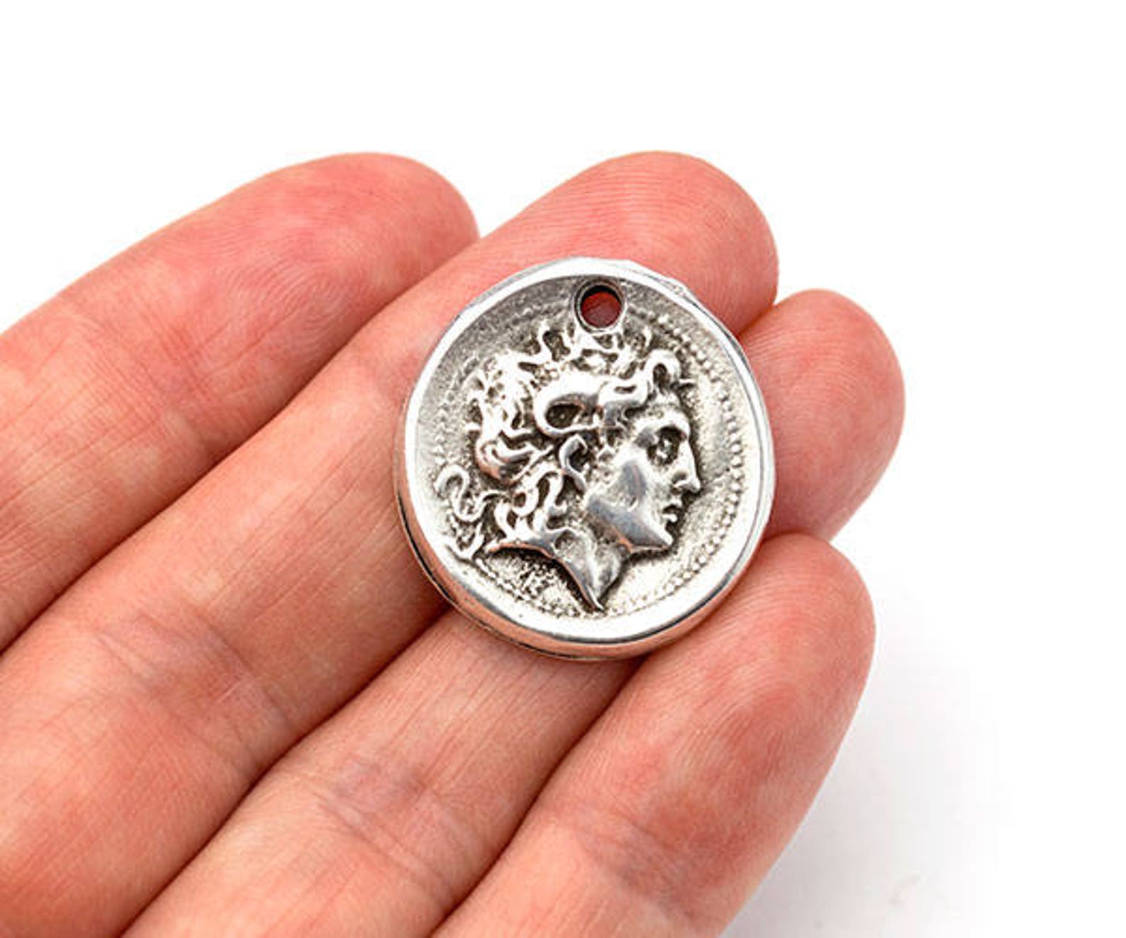 Alexander The Great Gold Coin Alexander The Great Pendant | Etsy