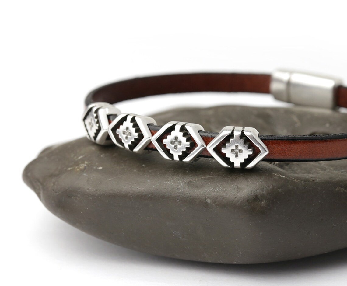 Small Silver Cross Sliders Tiny Cross Slider Beads 5mm Flat | Etsy