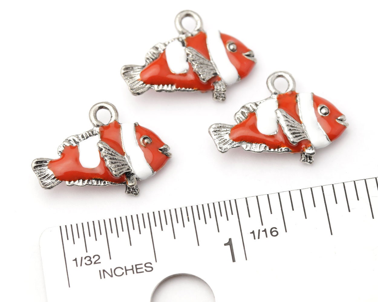Clown Fish Charm Tropical Fish Aquarium Fish Charm - Etsy