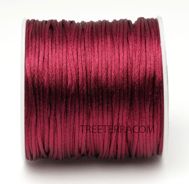 1mm Satin Cord Faux Silk Cord Rattail Silk Cord Nylon - Etsy UK