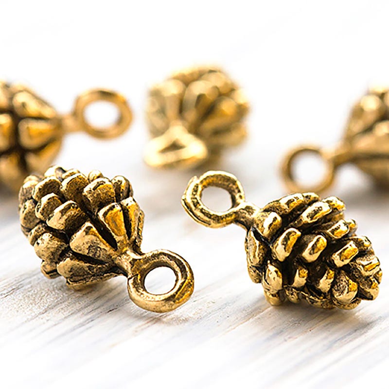 Gold Pine Cones - Etsy