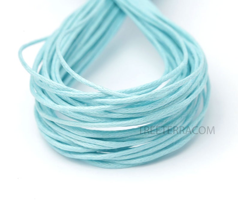 30ft 1mm Waxed Polished Cotton Cord Braided Cotton String - Etsy