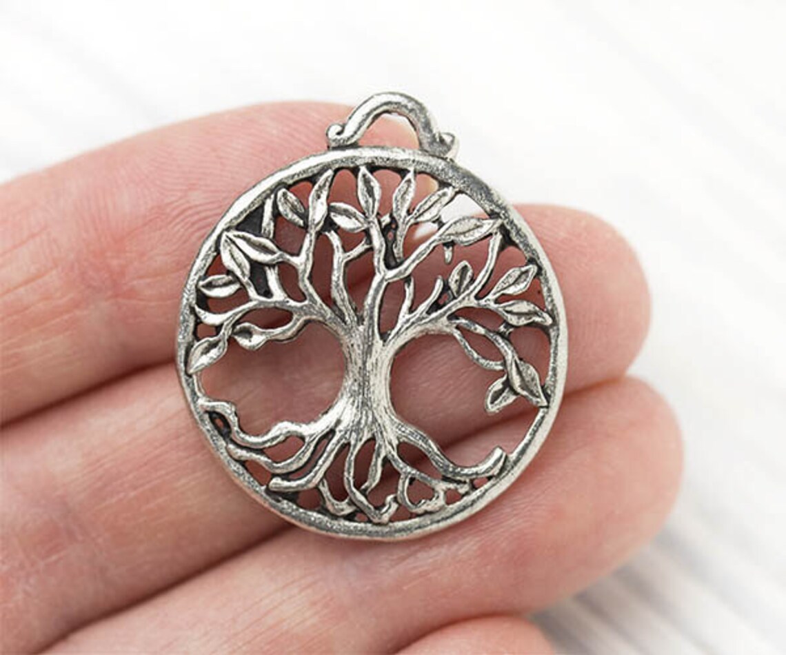 Tree of Life Pendant, Chakra Tree of Life Charm, Earth Nature Pendant ...