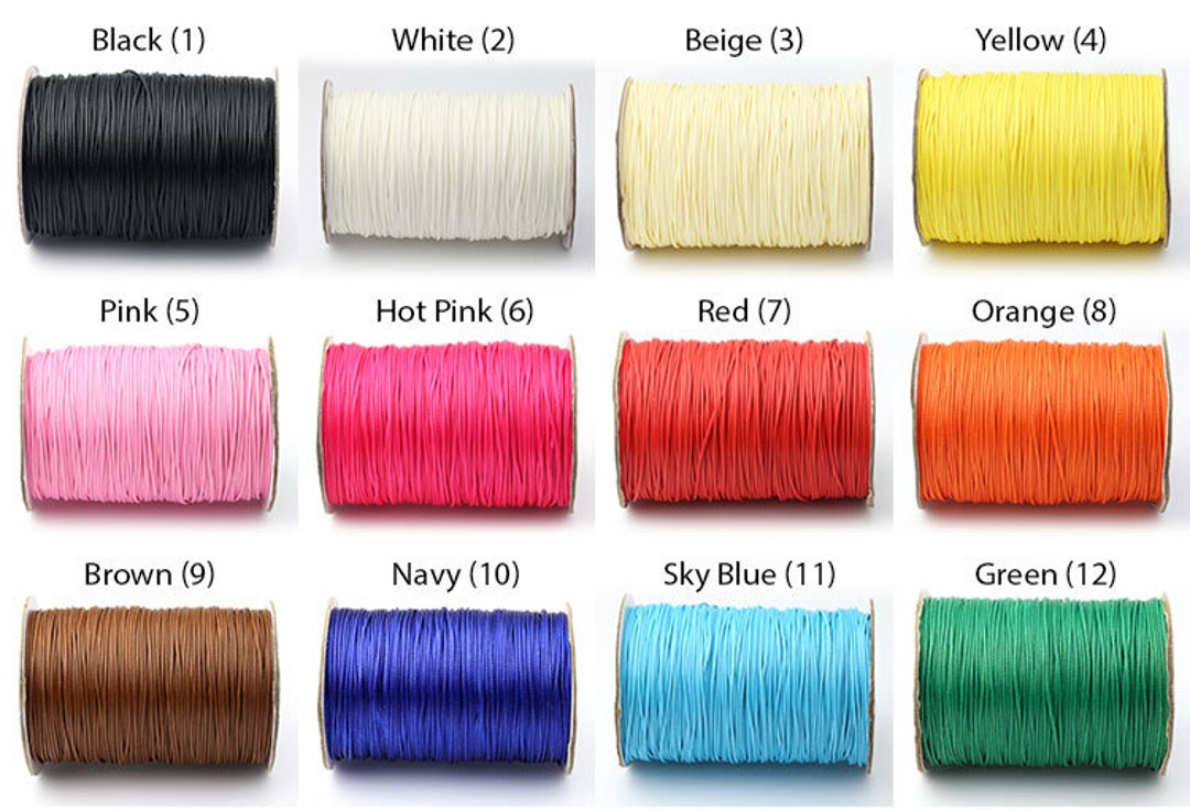 High Quality 1mm Waxed Polyester Cord, Korean Braided Cord, Thread ...