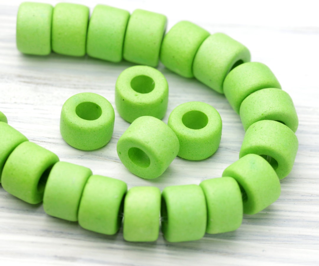 6x4mm Mini Tube Beads, Tube Spacer Beads, Small, Tiny Ceramic Tube ...