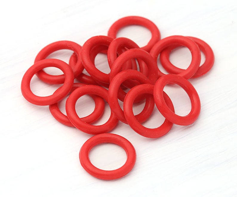 12mm Silicone Spacer Rings, Jump Rings, Rubber Oh Rings, Bracelet Stop ...