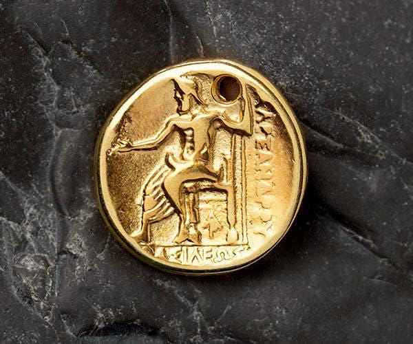 Alexander The Great Gold Coin Alexander The Great Pendant | Etsy