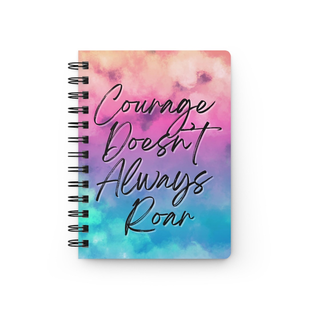 Affirmation Journal, Positive Thinking Notebook, Courage Journal ...