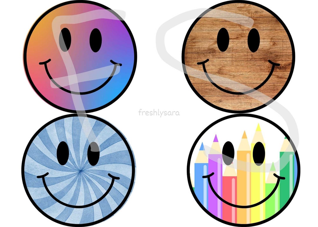 Smiley Cardstock, Smiley Image Download, - Etsy
