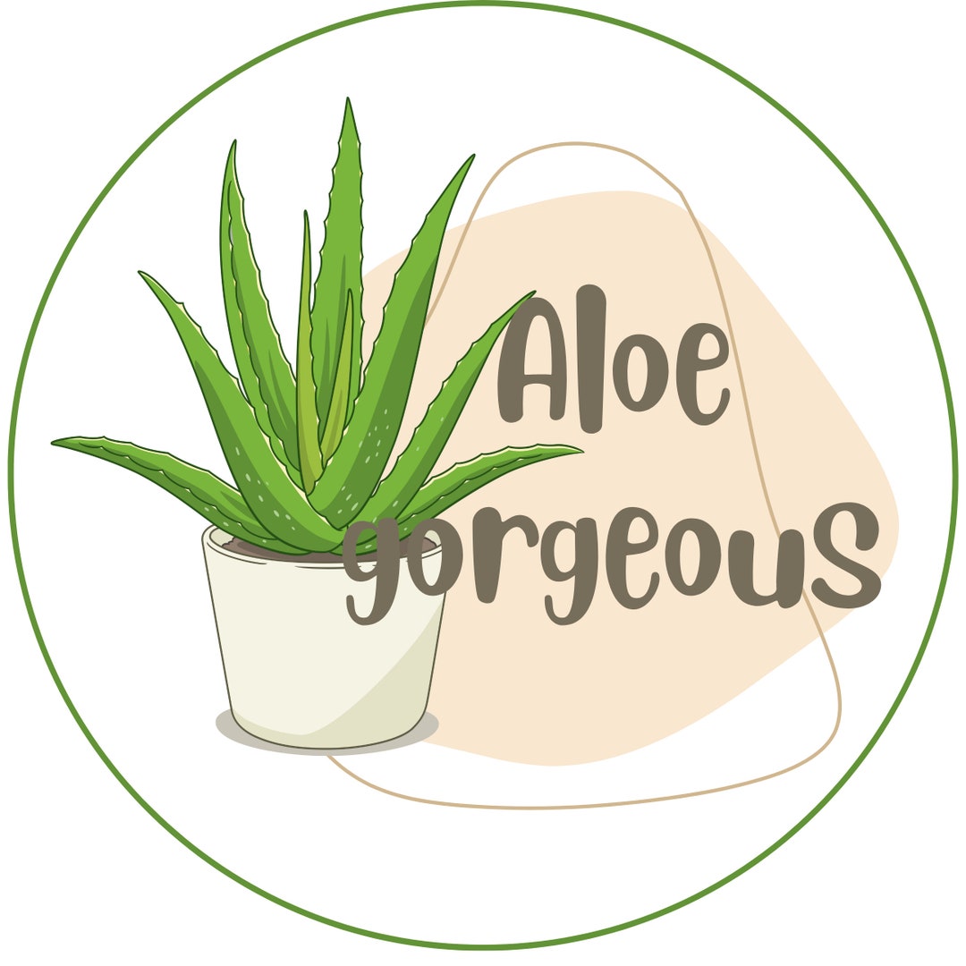 Aloe Gorgeous Round Digital Printable for Freshie Cardstock, Coasters ...
