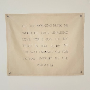 Bible Verse Wall Hanging. Palms 143:8 - Etsy