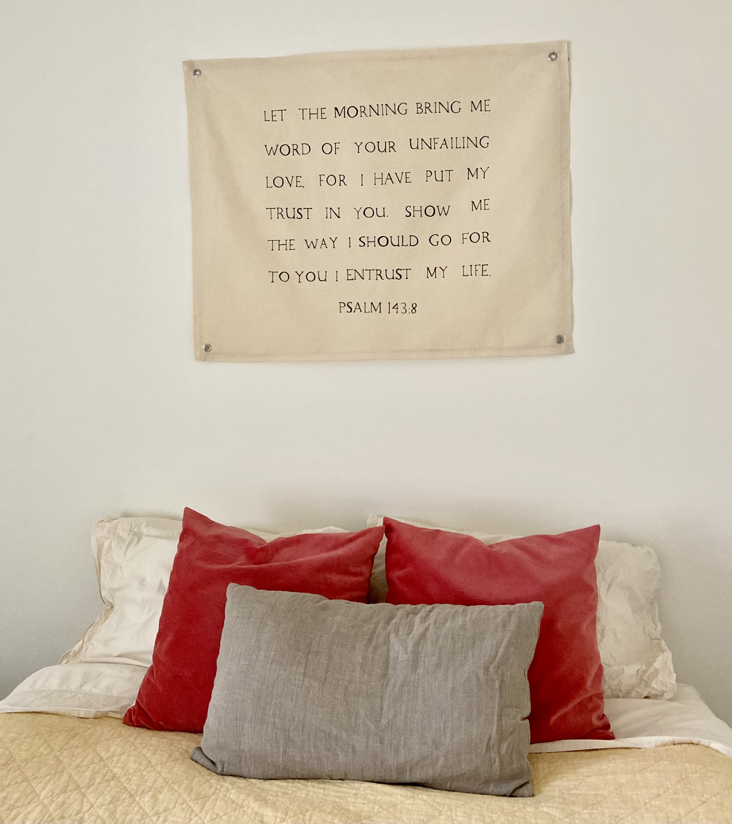 Bible Verse Wall Hanging. Palms 143:8 - Etsy