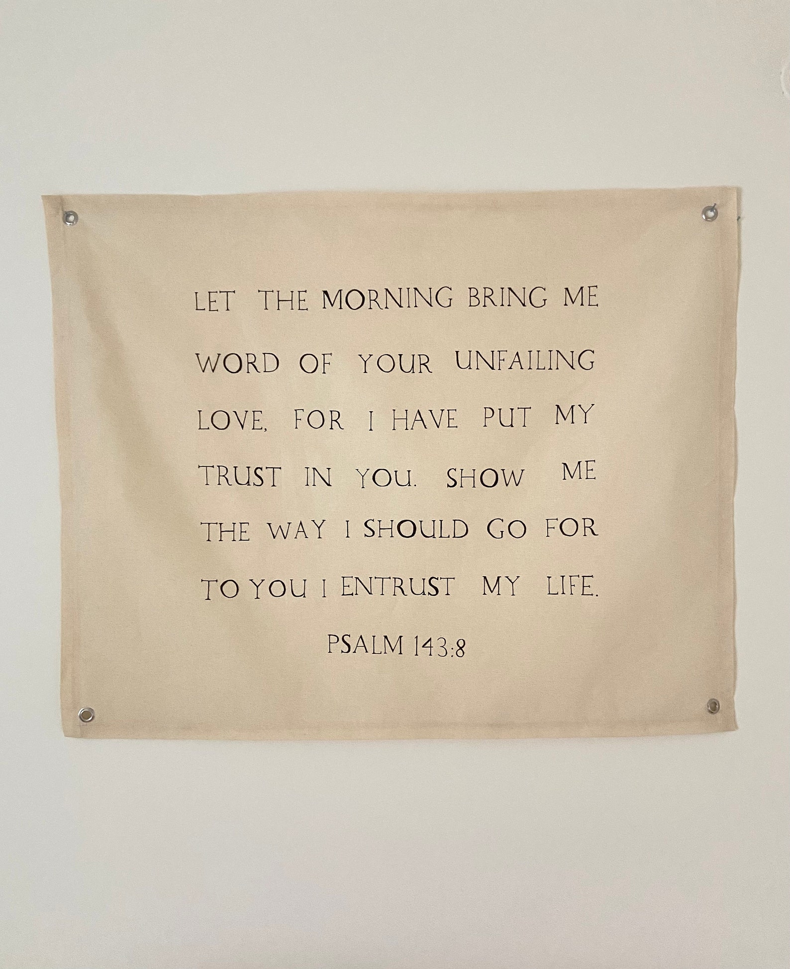 Bible Verse Wall Hanging. Palms 143:8 - Etsy