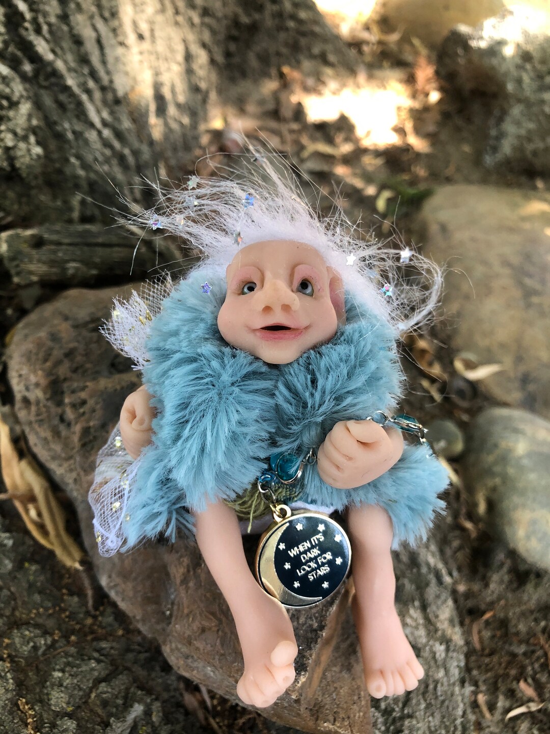 Itsy Bitsy Folk, Pixie, Fairy, Elf, Miniture Doll , Stars Wishes , Hope ...