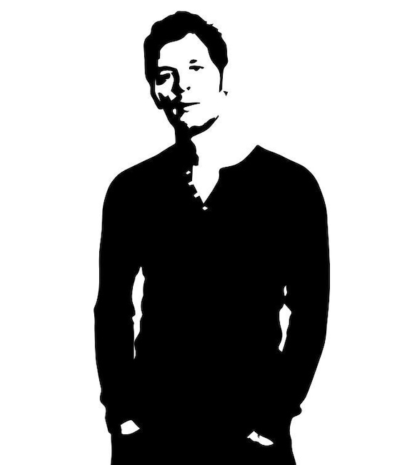 Klaus Mikaelson Vampire Diaries Silhouette SVG for T-shirt - Etsy UK