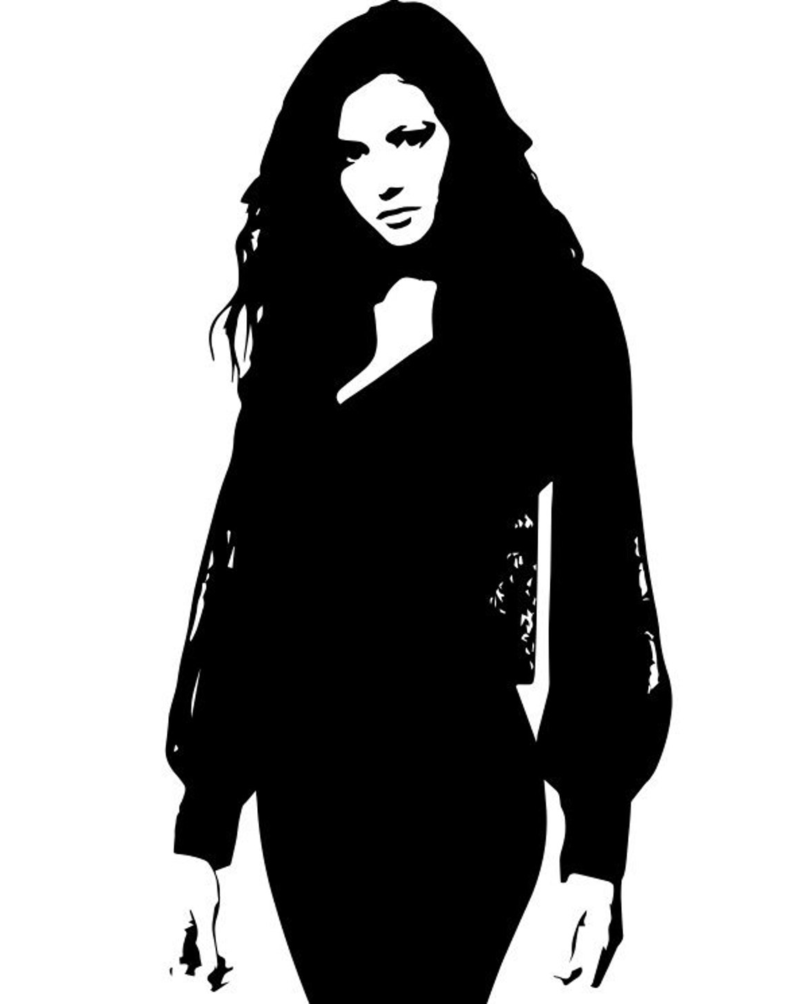 Elena Gilbert Salvatore Vampire Diaries Silhouette Svg For Etsy