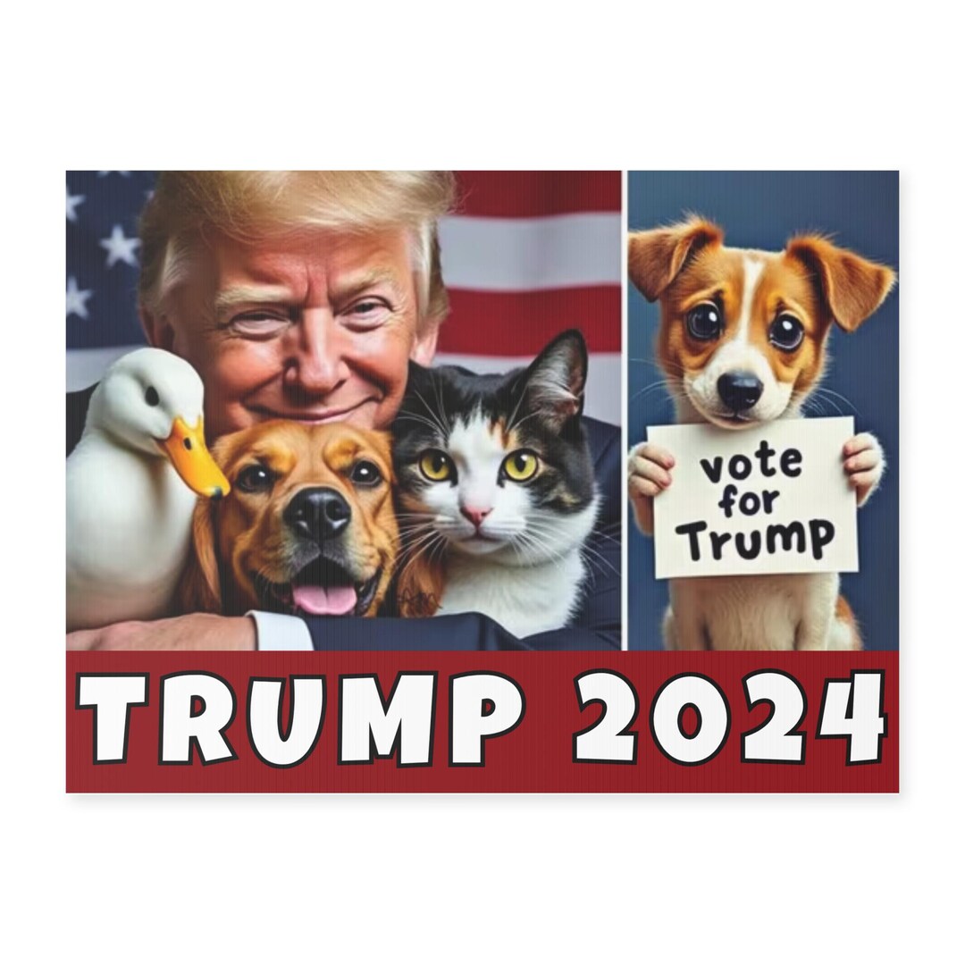 Trump 2024 Save Our Pets MAGA Yard Sign - Etsy