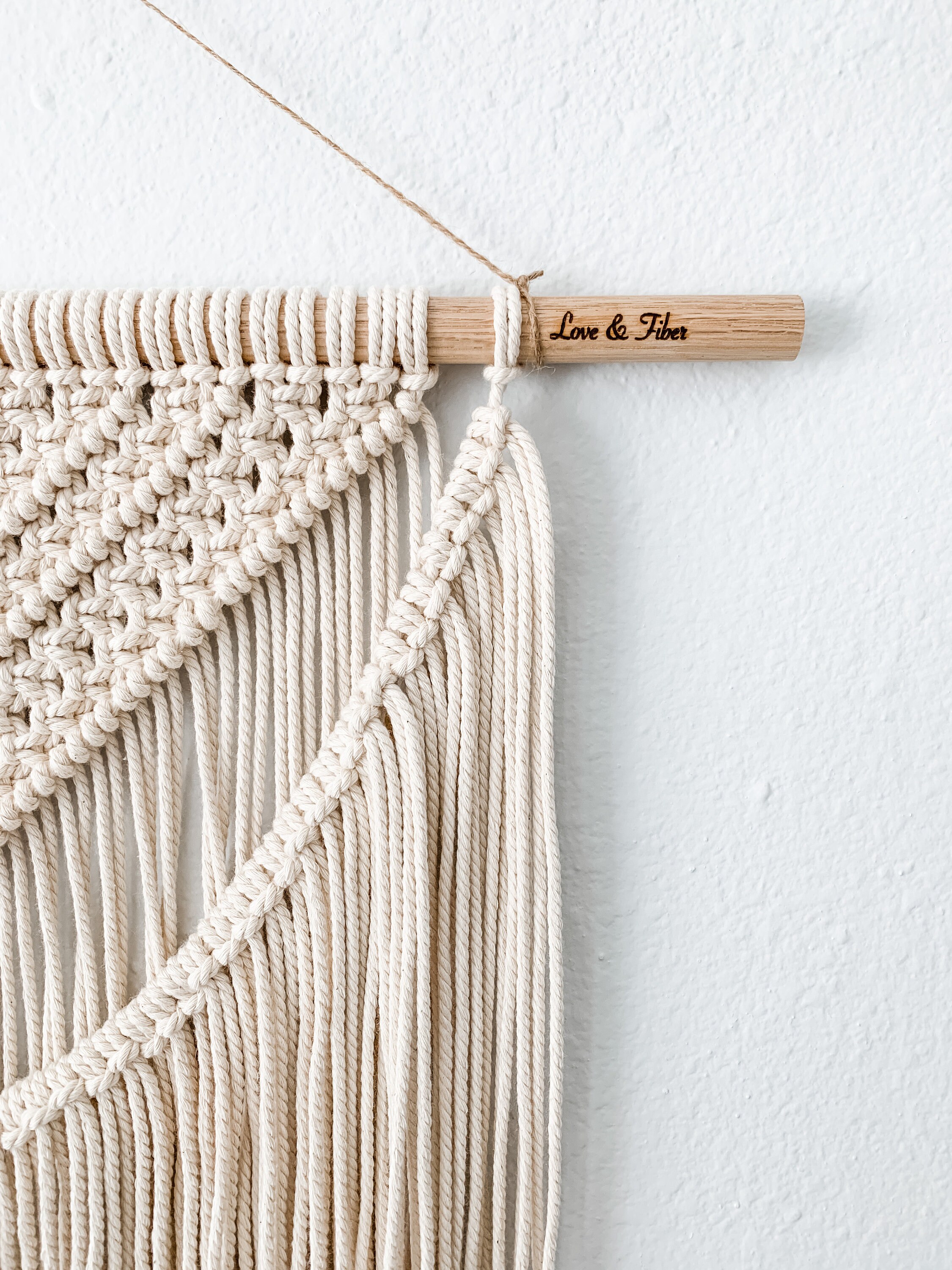 Layered Triangle Macrame Wall Hanging Large Macrame Wall | Etsy