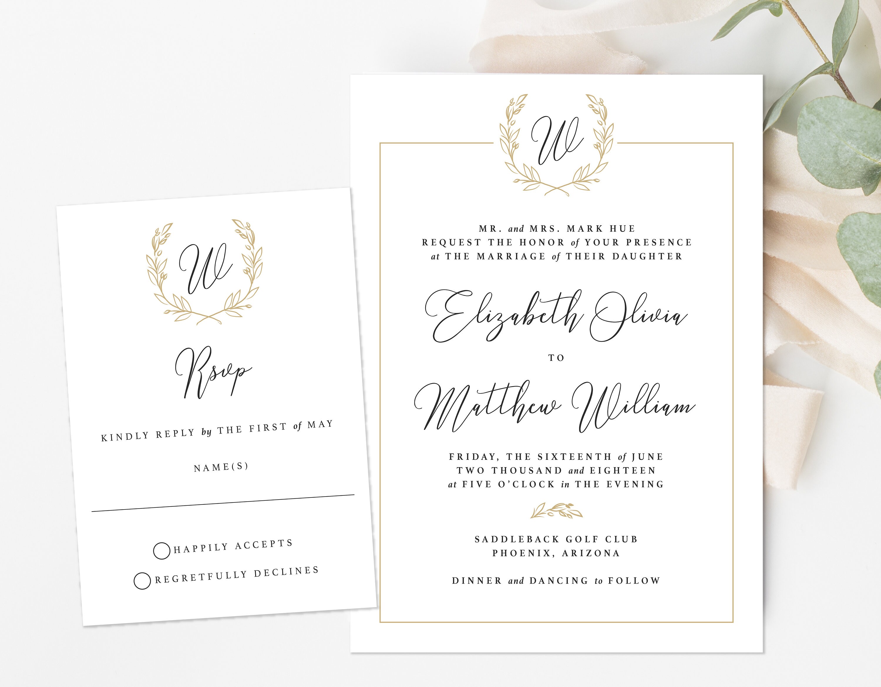 Wedding Invitation Monograms