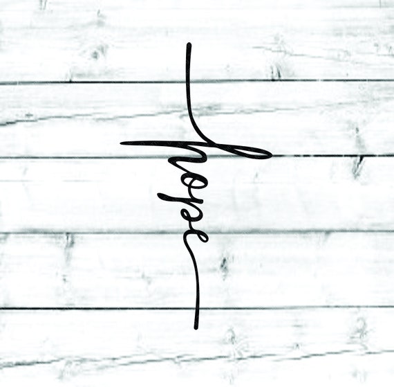 Hope Cross Svg Hope Cross Cut File Hope Cross Clipart Faith | Etsy