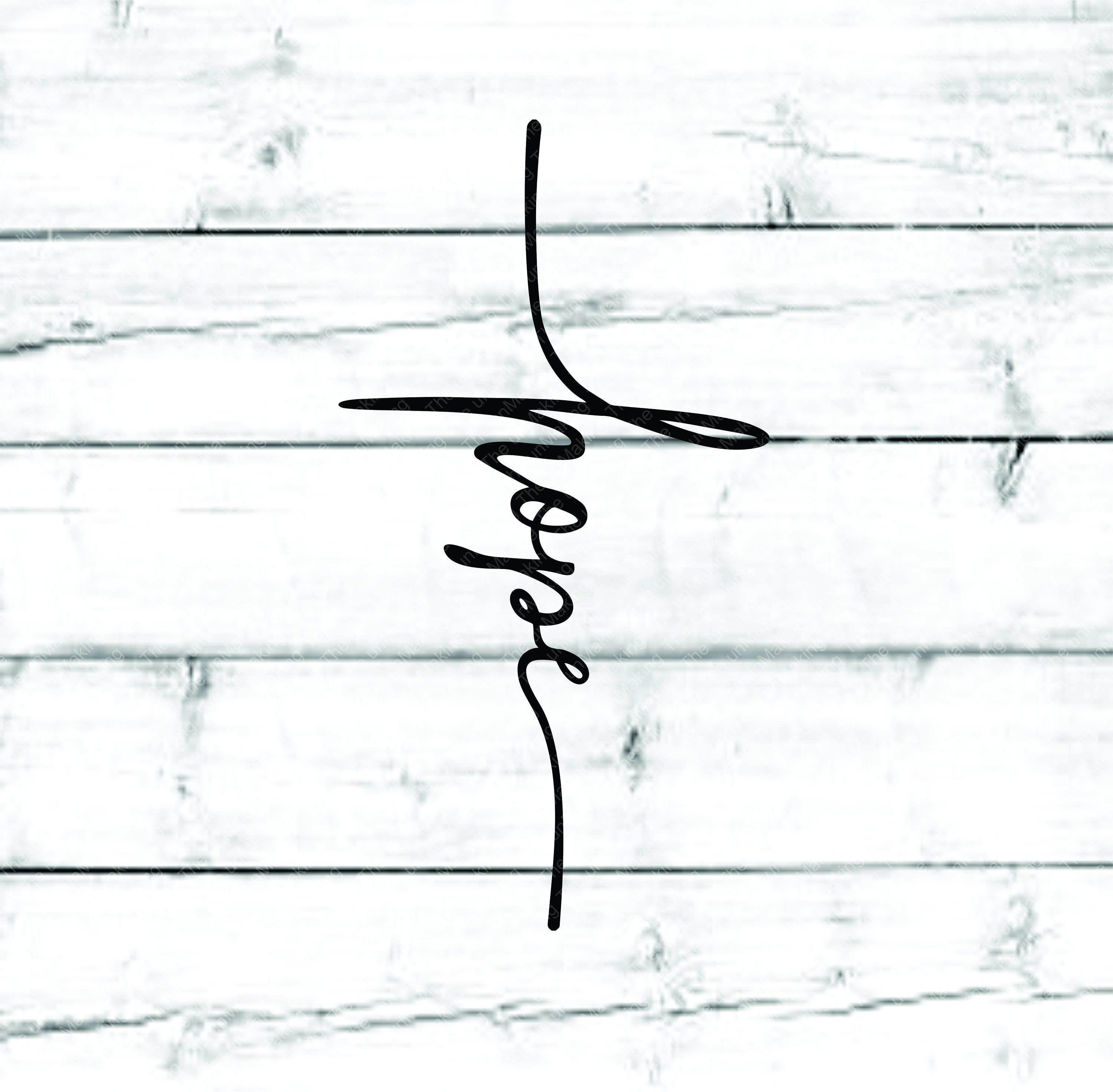 Hope Cross Svg Hope Cross Cut File Hope Cross Clipart Faith | Etsy