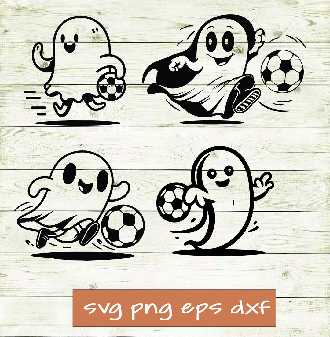 Soccer Ghost Svg, Halloween Svg, Football Svg Bundle, Soccer Ball Fall ...