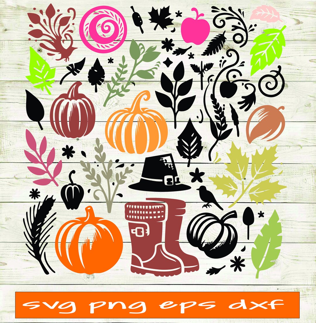 Fall Svg, Autumn Svg, Foliage Svg, Thanksgiving Svg, Cricut and ...