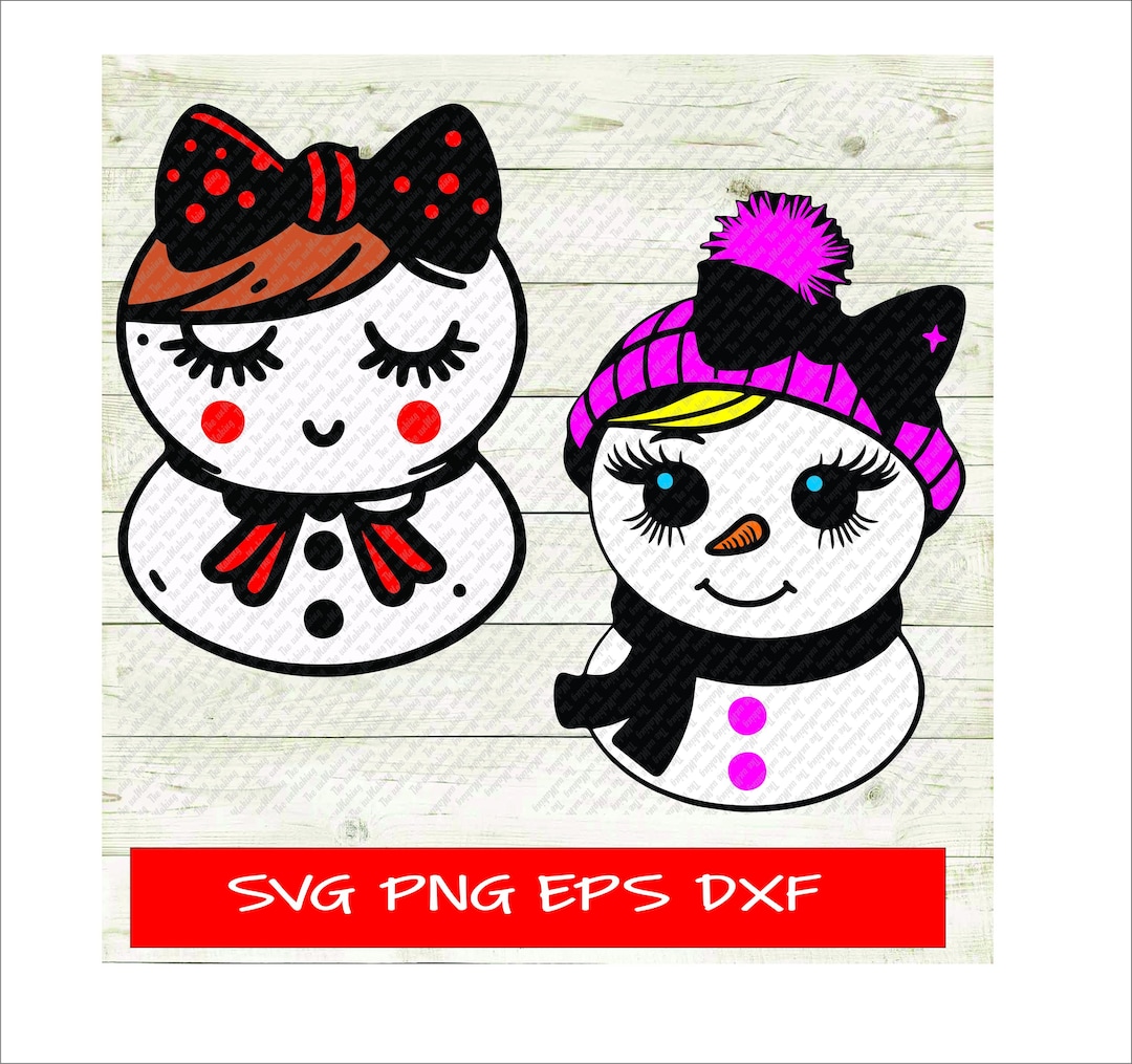 Snowman Svg, Girl Snowman Svg, Female Snowman SVG, Merry Christmas SVG ...