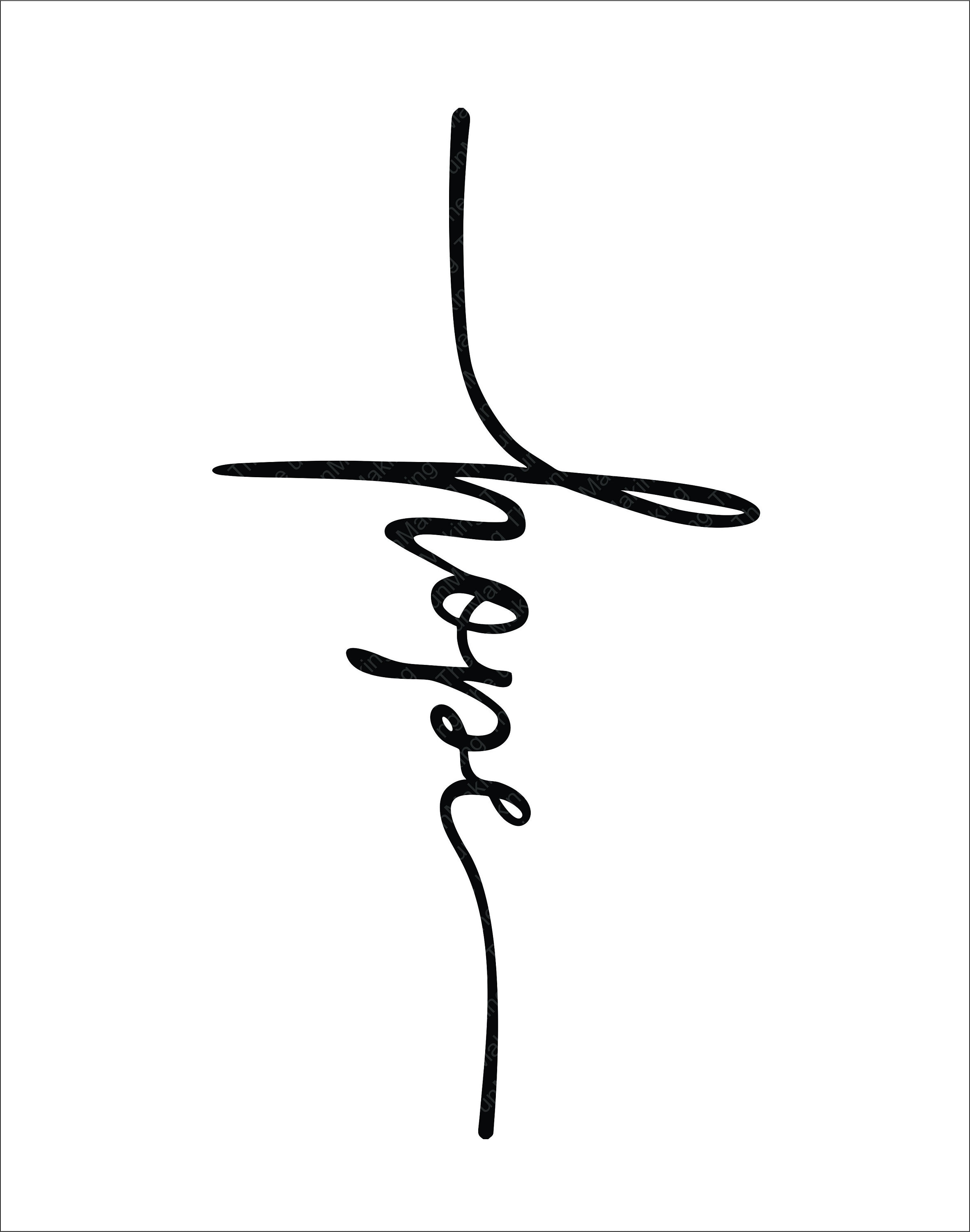 Hope in SVG PNG DXF | Etsy