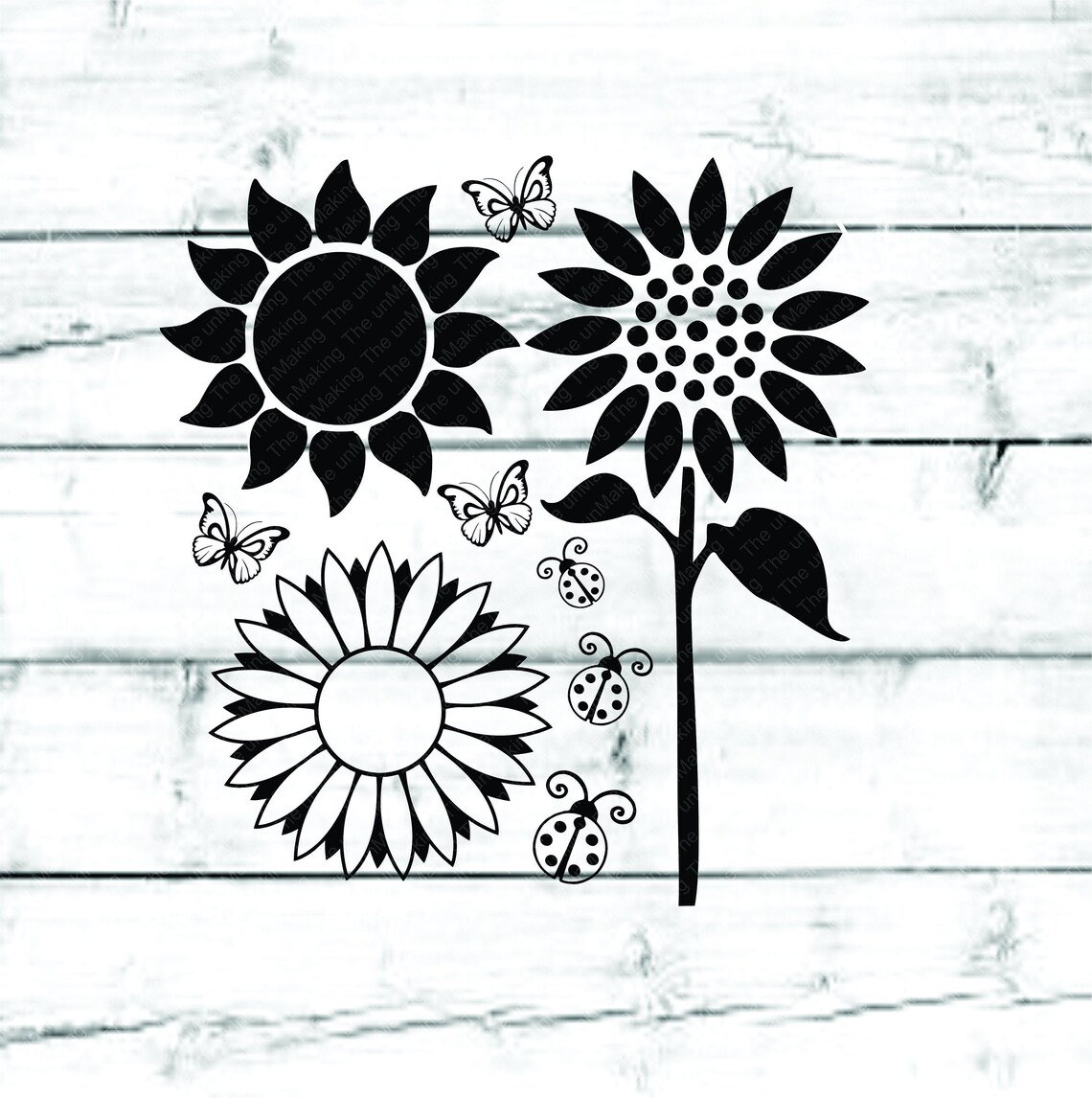 Sunflowers in SVG, PNG, DXF - Instant Download - Etsy UK